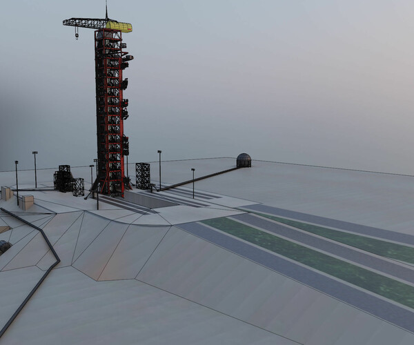 ArtStation - Space Craft Solar Panels Mars Colony Spaceship Collection ...