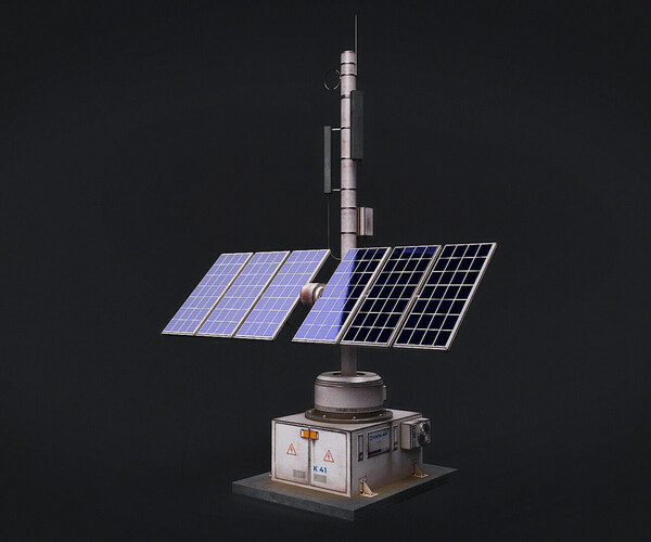 ArtStation - Space Craft Solar Panels Mars Colony Spaceship Collection ...