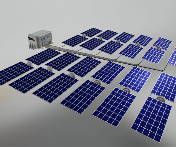 ArtStation - Space Craft Solar Panels Mars Colony Spaceship Collection ...