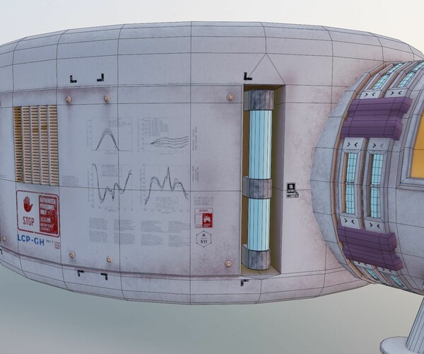 ArtStation - Space Craft Solar Panels Mars Colony Spaceship Collection ...