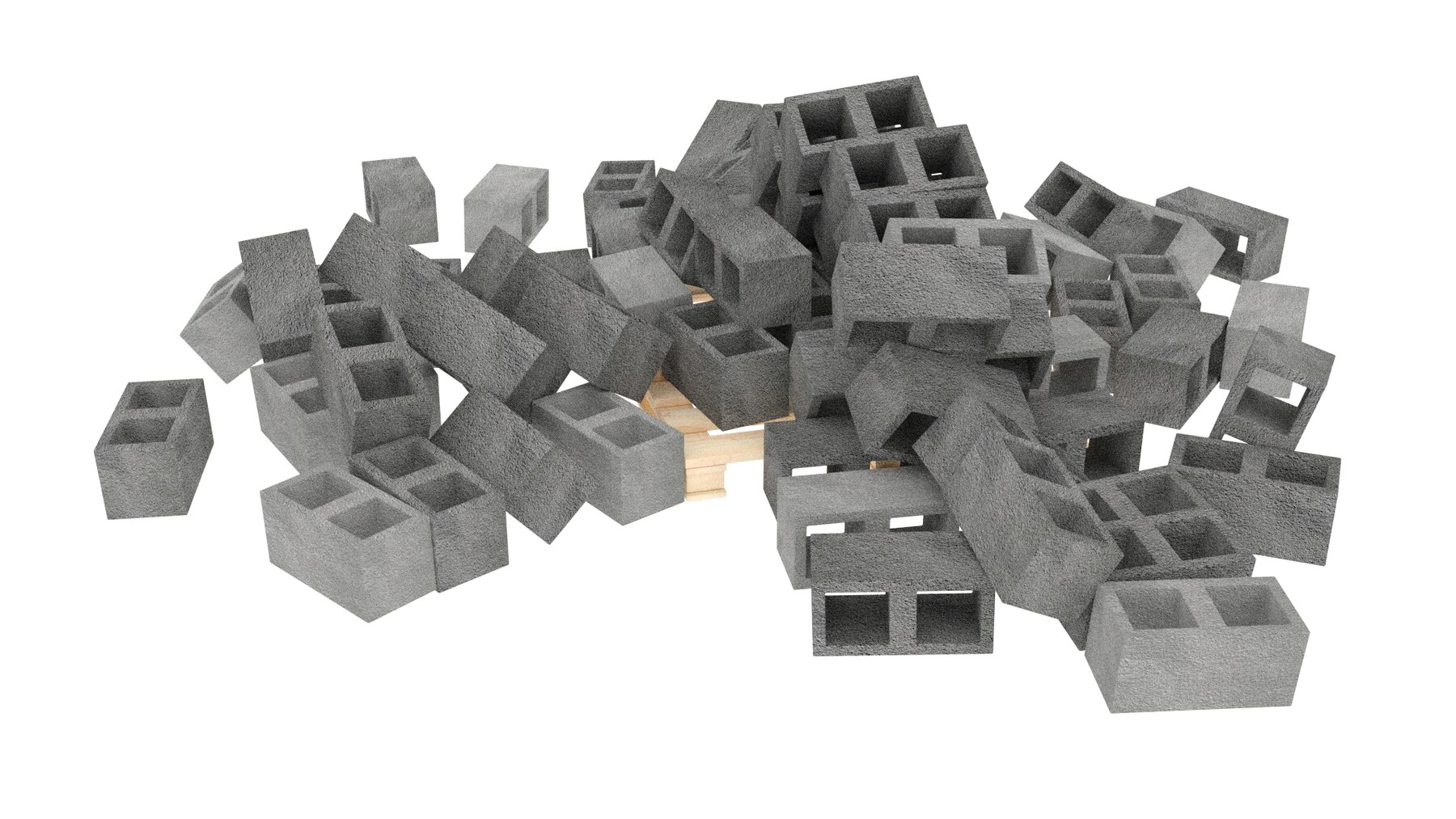 ArtStation - Concrete blocks pallet pile 1 | Game Assets