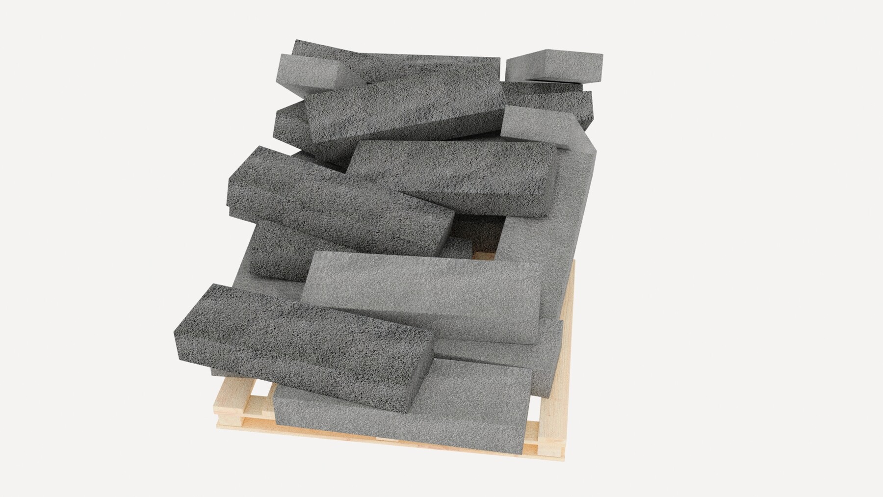 ArtStation - Concrete blocks pallet pile 3 | Game Assets