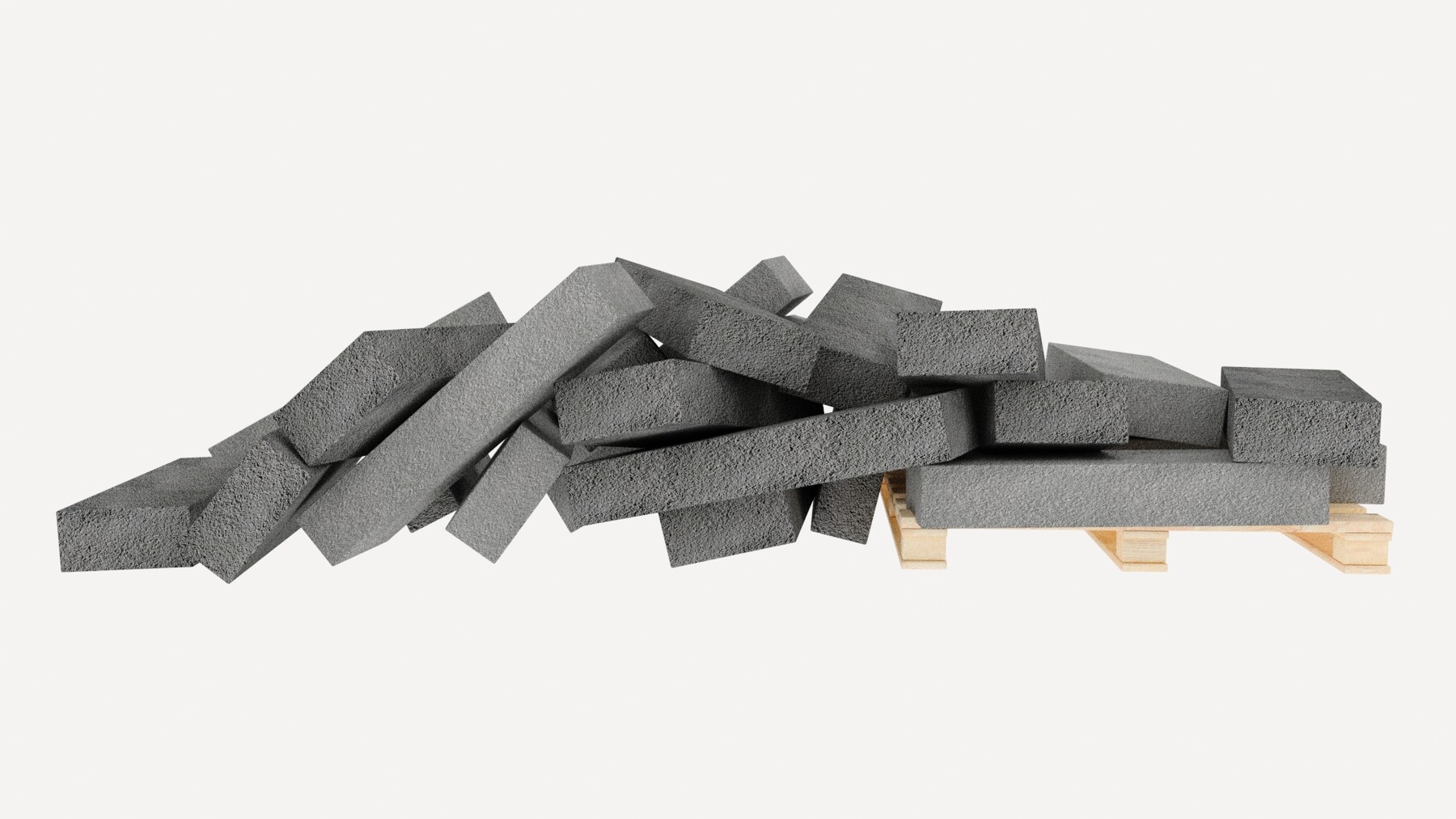 ArtStation - Concrete blocks pallet pile 3 | Game Assets