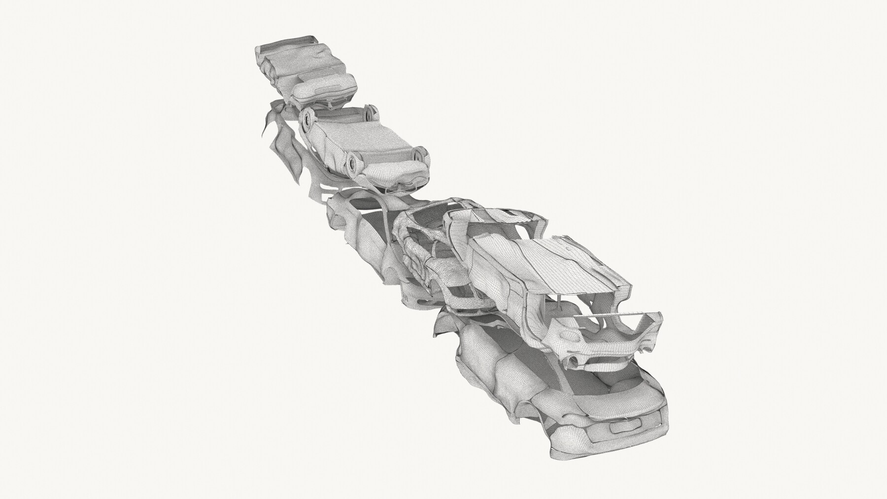 ArtStation - Destroyed cars vol 3 | Game Assets