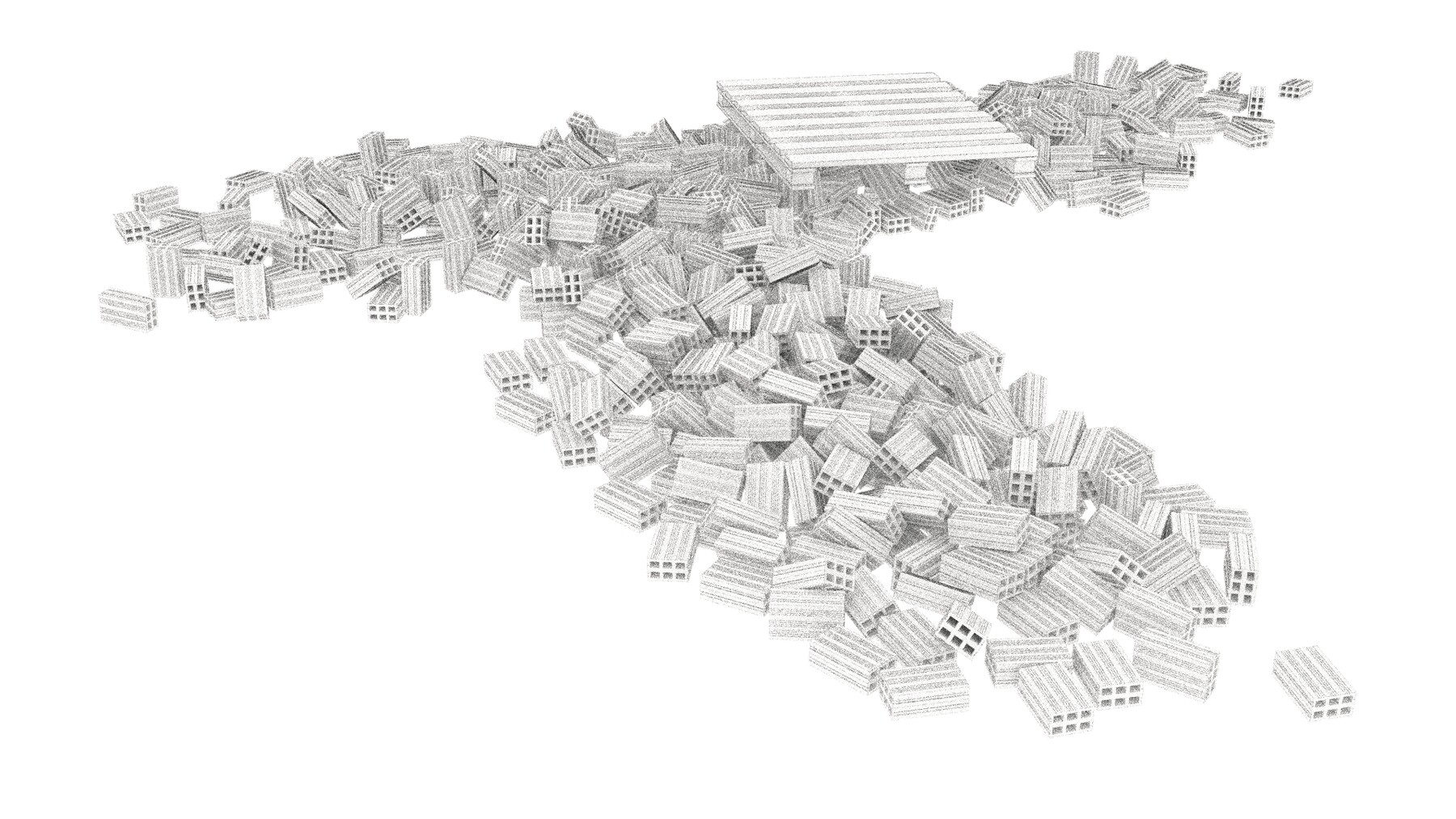 ArtStation - bricks pallet pile 2 | Game Assets