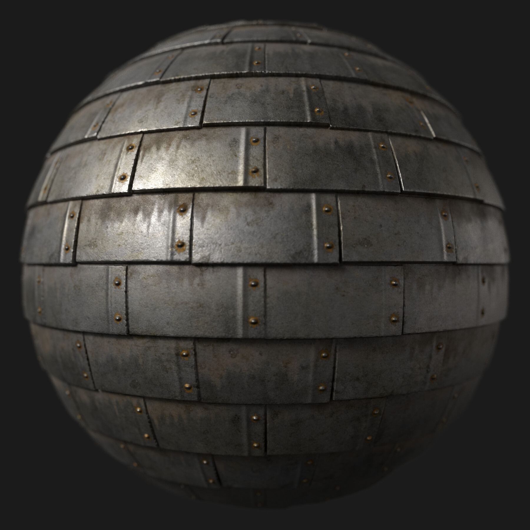 ArtStation - Steel Roof Tiles Horror PBR Procedural Material 001 | Game ...