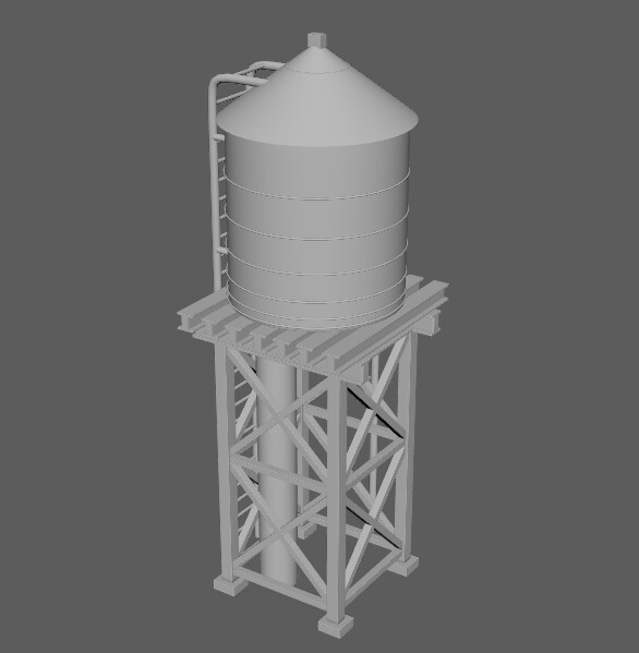 ArtStation - reservoir 3d _model_ PBR | Game Assets