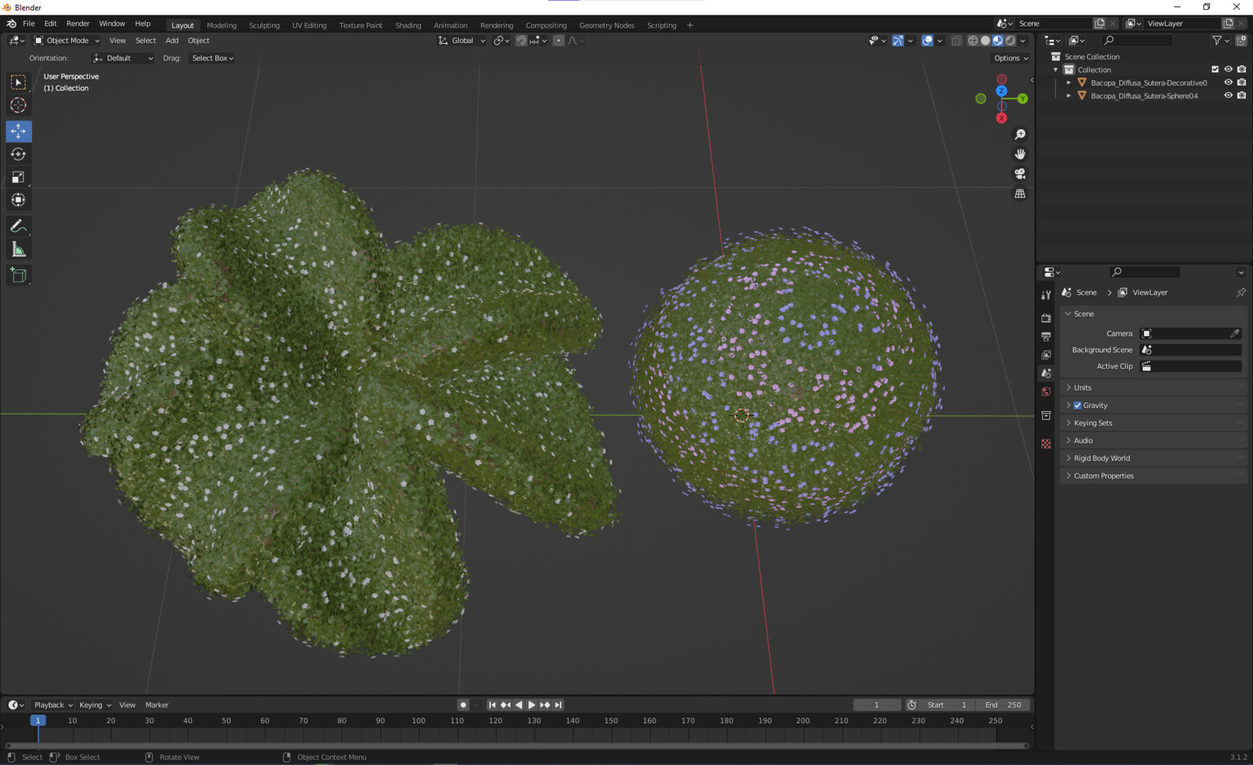 ArtStation - New Plant Bacopa Diffusa Sutera Decorative02 | Resources