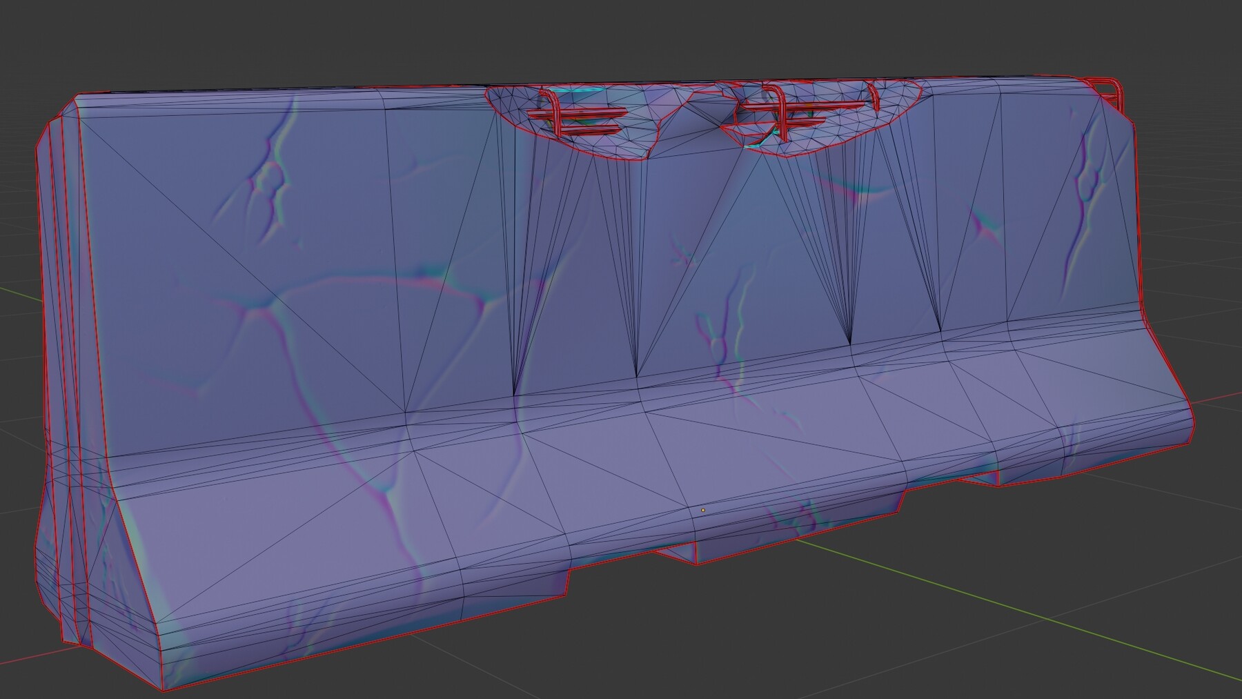 ArtStation - CONCRETE BARRIER | Game Assets