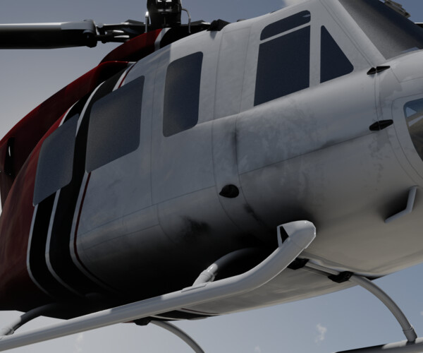 ArtStation - HELICOPTER GAME READY 3D MODEL | Game Assets