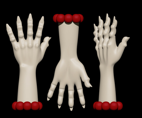 ArtStation - demon hand stylized basemesh | Resources