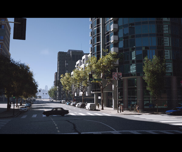 ArtStation - Real City SF - Downtown City Buildings Pack for UE4 ...