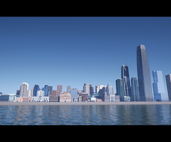 ArtStation - Real City SF - Downtown City Buildings Pack for UE4 ...