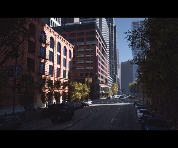 ArtStation - Real City SF - Downtown City Buildings Pack for UE4 ...