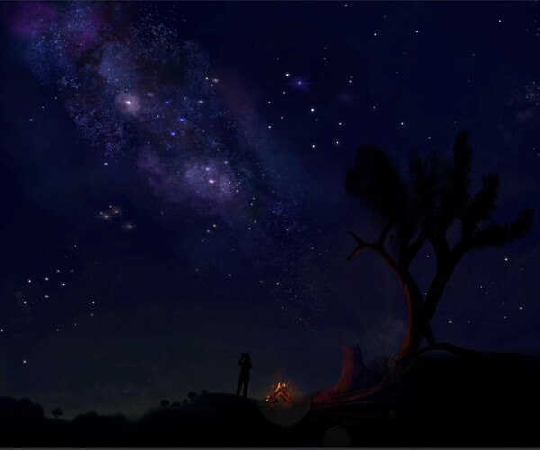 ArtStation - Starry Night and Binoculars | Artworks