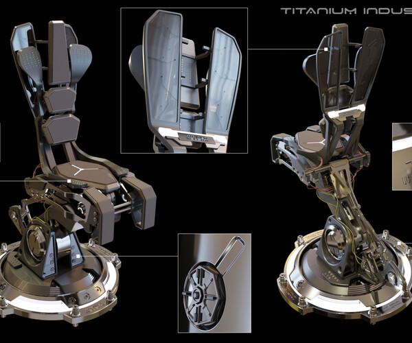 ArtStation - Sci-Fi Computer Station | Resources