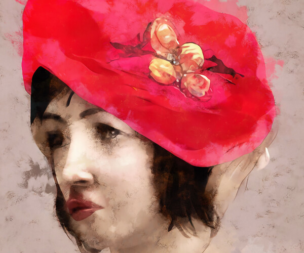 ArtStation - Lady in red hat | Artworks