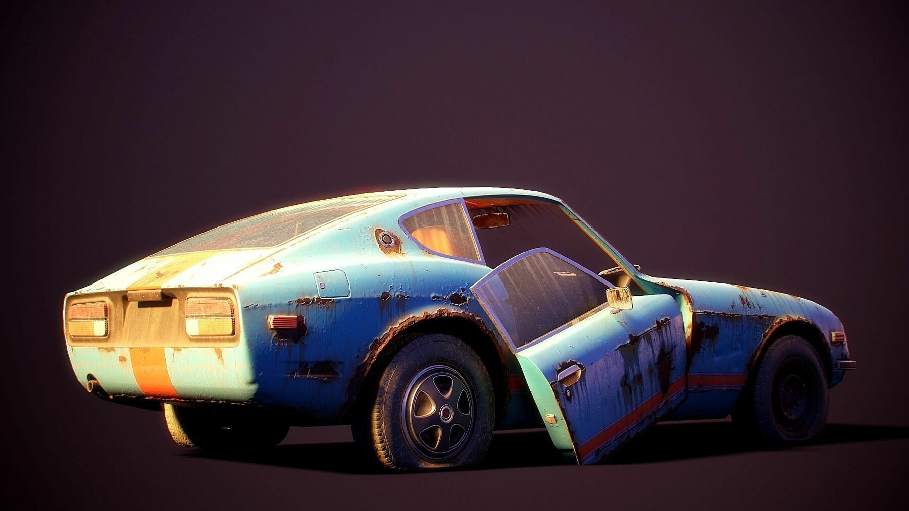ArtStation - set of classic coupe PBR car with interior in 9 color ...