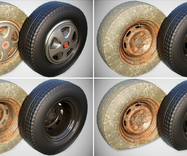 ArtStation - set of classic coupe PBR car with interior in 9 color ...