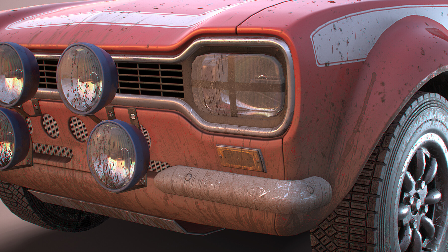 ArtStation - set of Retro derby PBR car with interior in 9 color ...