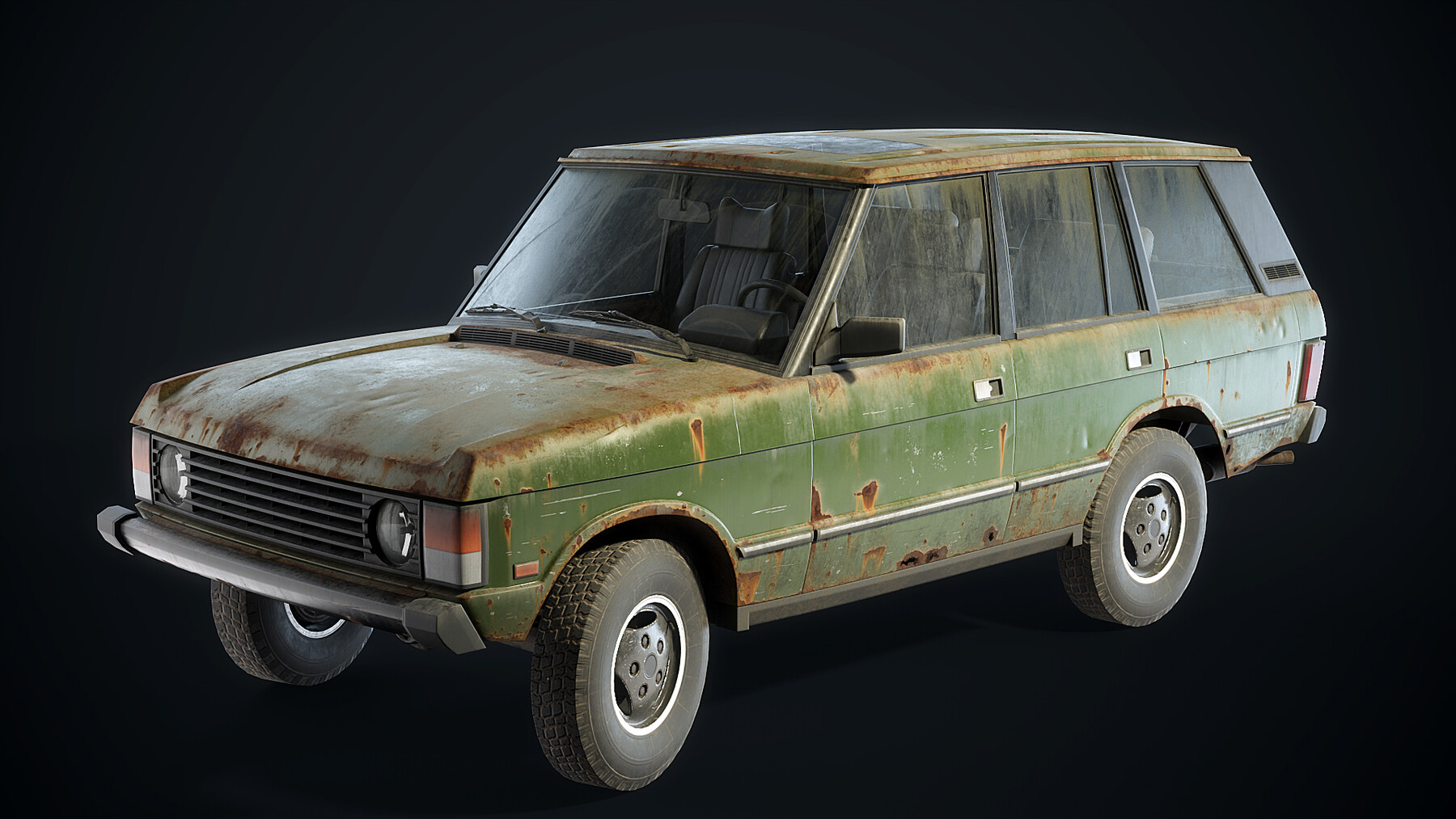 ArtStation - set of rangerover PBR car with interior in 9 color ...