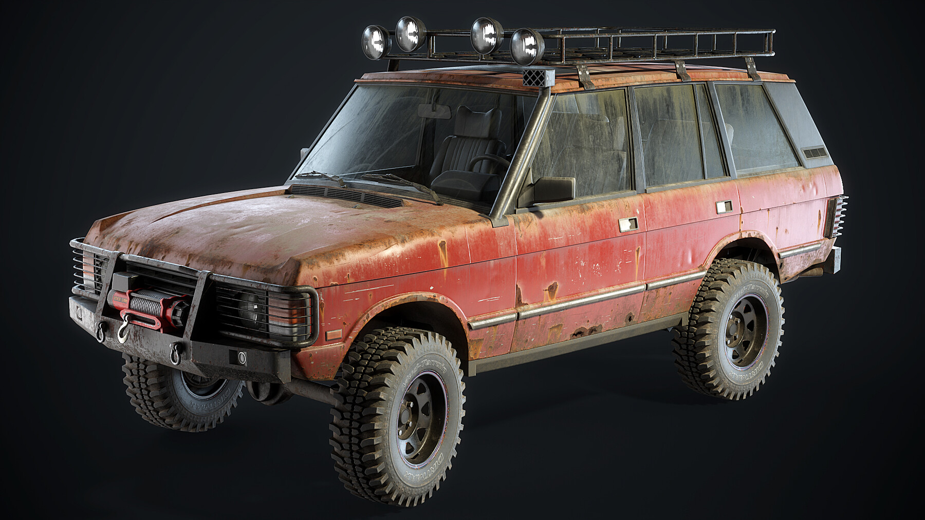 ArtStation - set of rangerover PBR car with interior in 9 color ...