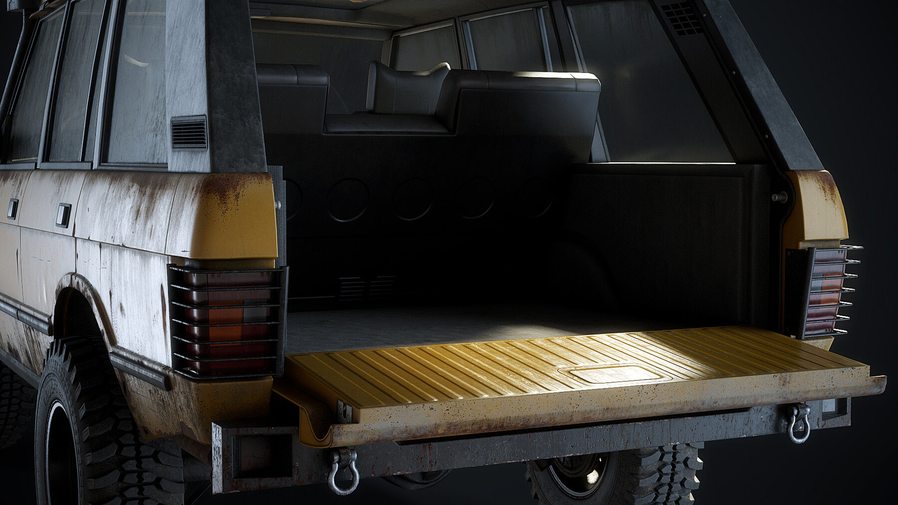 ArtStation - set of rangerover PBR car with interior in 9 color ...