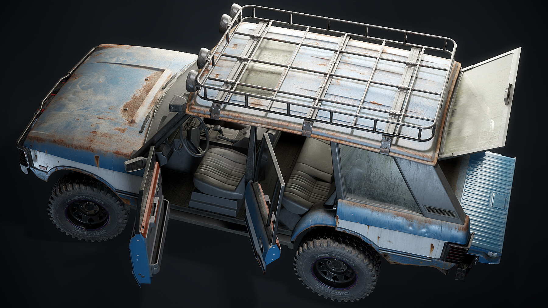 ArtStation - set of rangerover PBR car with interior in 9 color ...