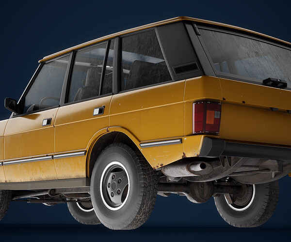 ArtStation - set of rangerover PBR car with interior in 9 color ...