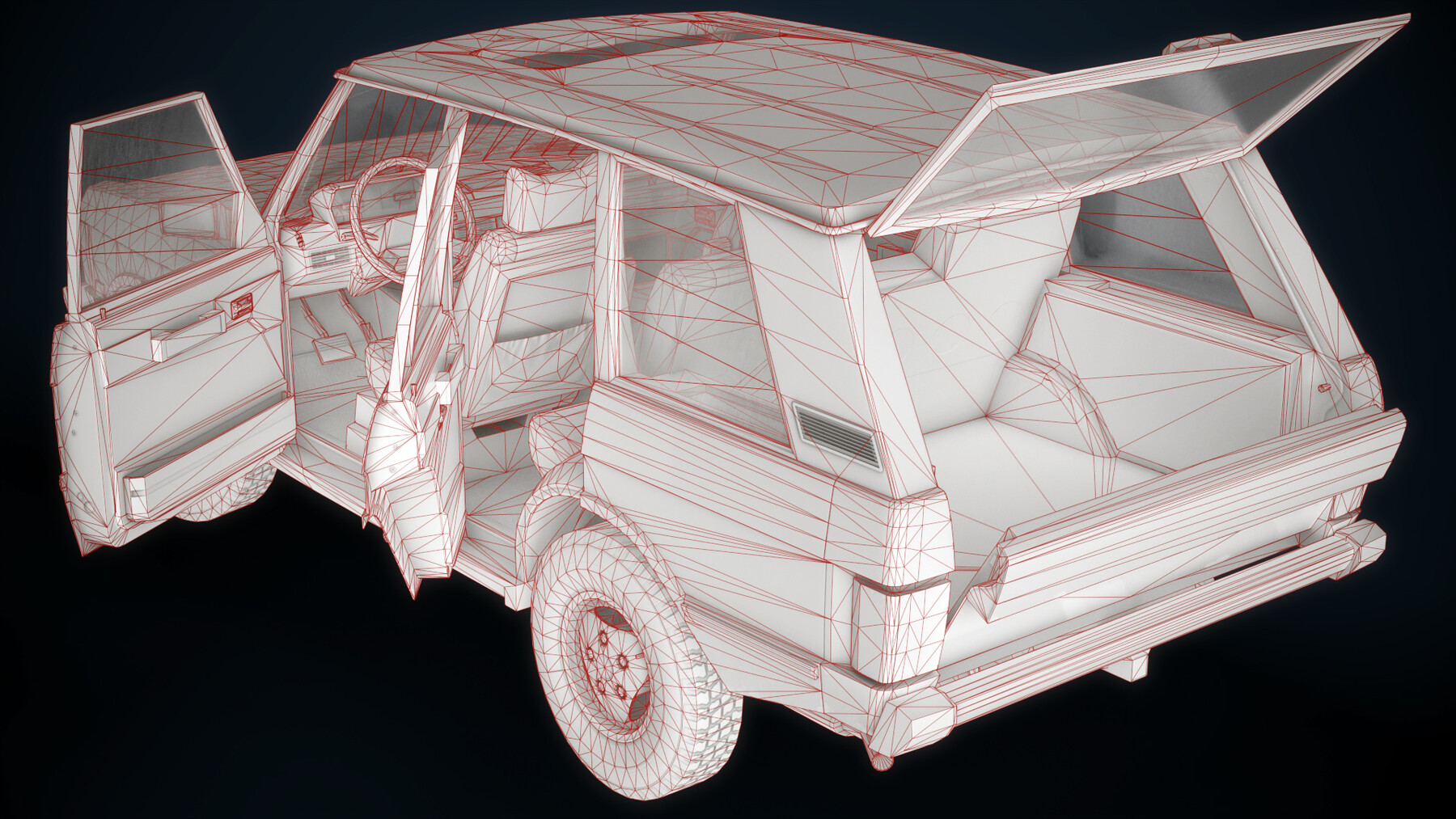 ArtStation - set of rangerover PBR car with interior in 9 color ...