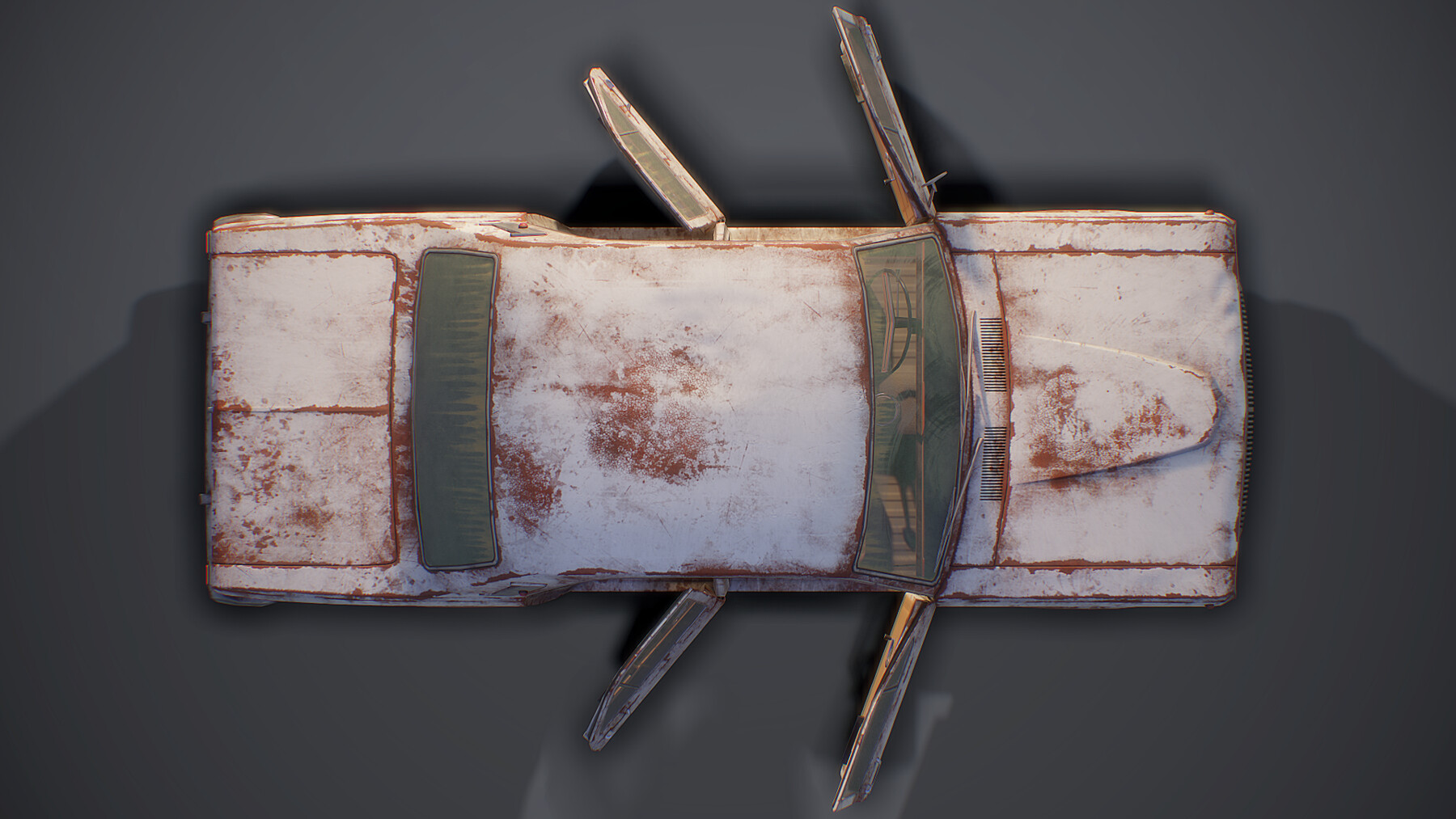 ArtStation - set of Retro soviet PBR car with interior in 9 color ...