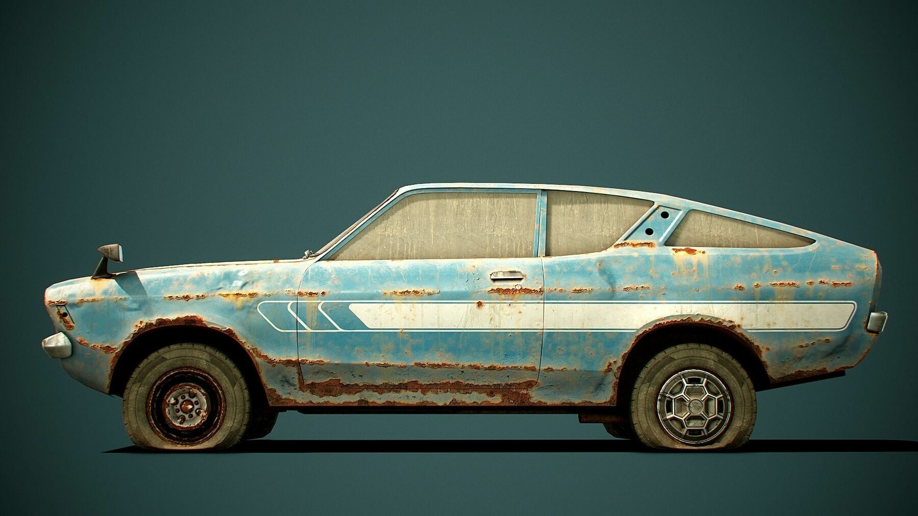 ArtStation - Old Classic PBR car coupe set with interior in 9 color ...