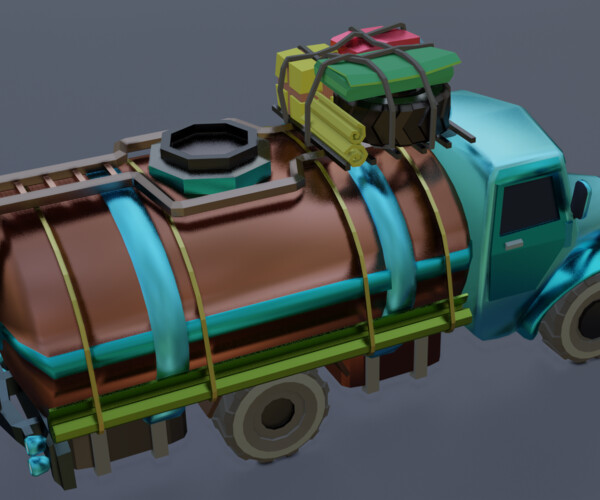 ArtStation - TANKER LOAD TRUCK GAME READY 3D MODEL | Resources