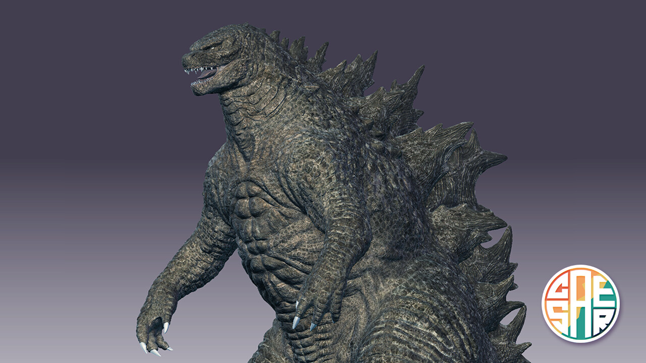 ArtStation - Godzilla High poly model | Game Assets