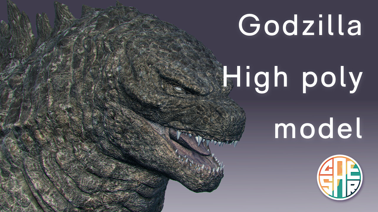 ArtStation - Godzilla High poly model | Game Assets