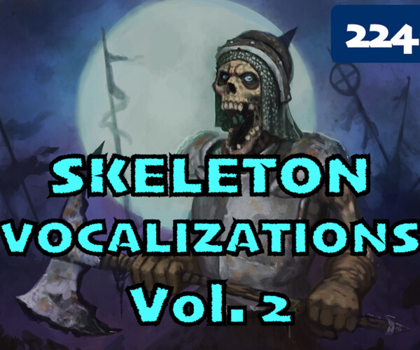 ArtStation - Skeleton Vocalizations Vol. 2 | Game Assets