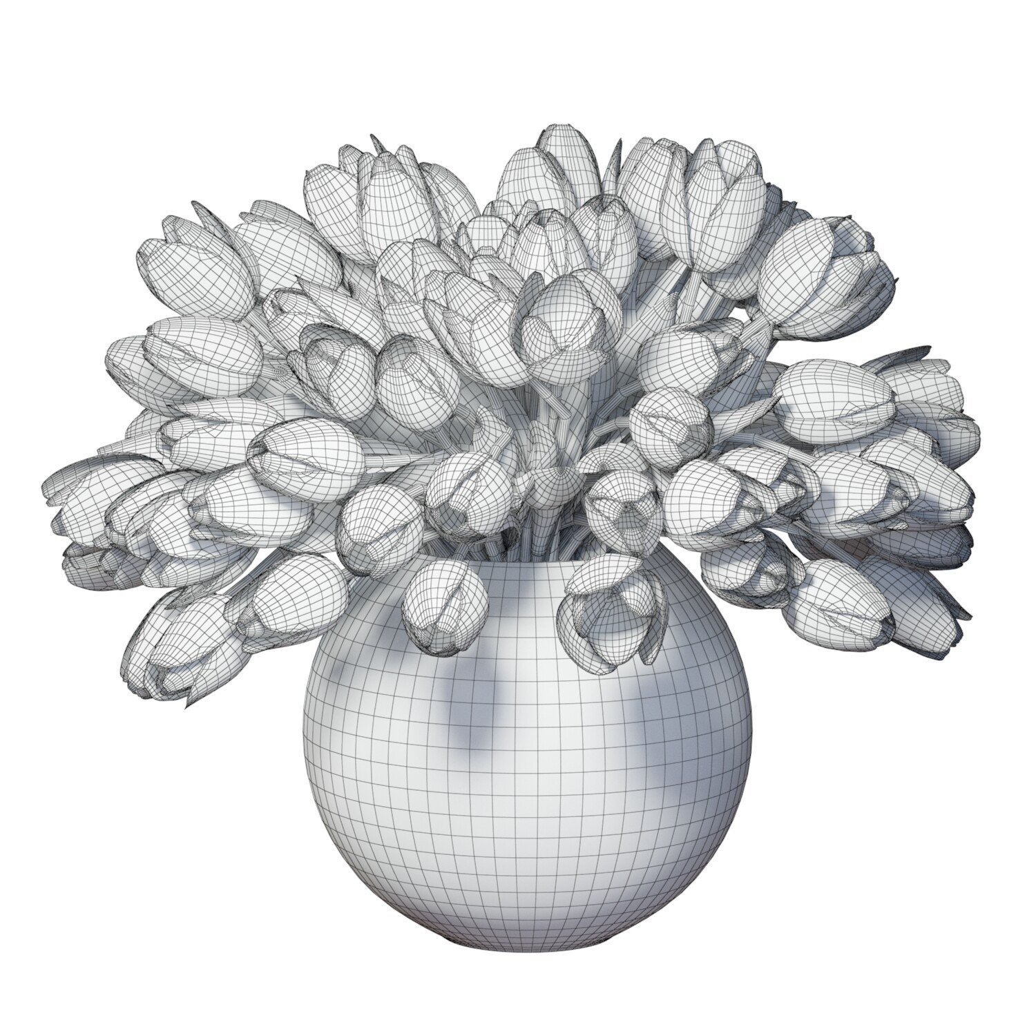 ArtStation - 3D model / Flower Set 19 / Pink Tulips Bouquet | Resources