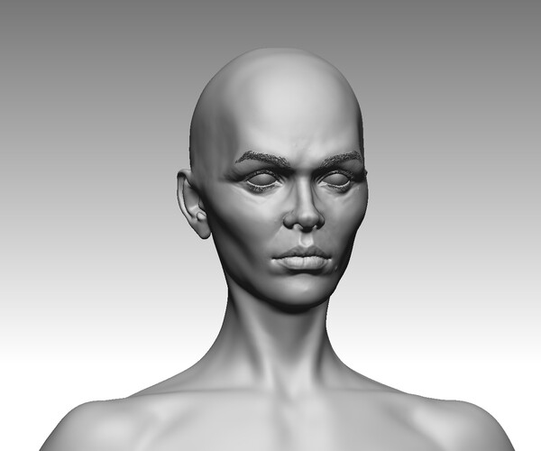 ArtStation - Female body Base mesh | Resources