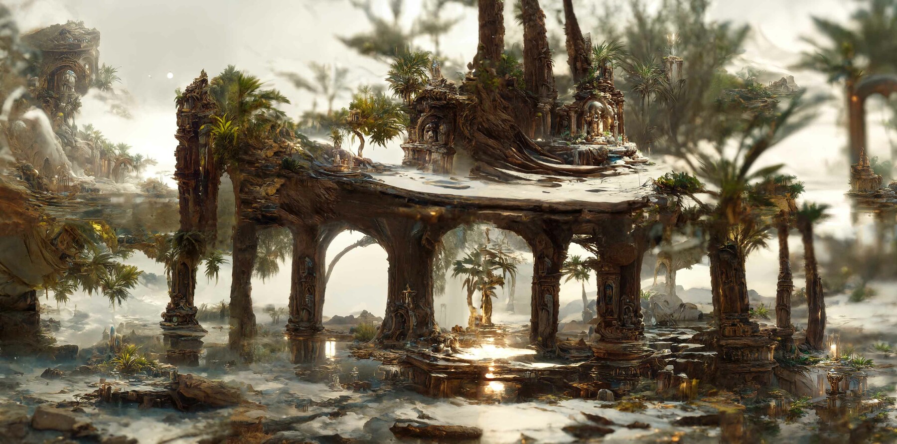 ArtStation - Ruines of ancient temple in different biomes | Artworks