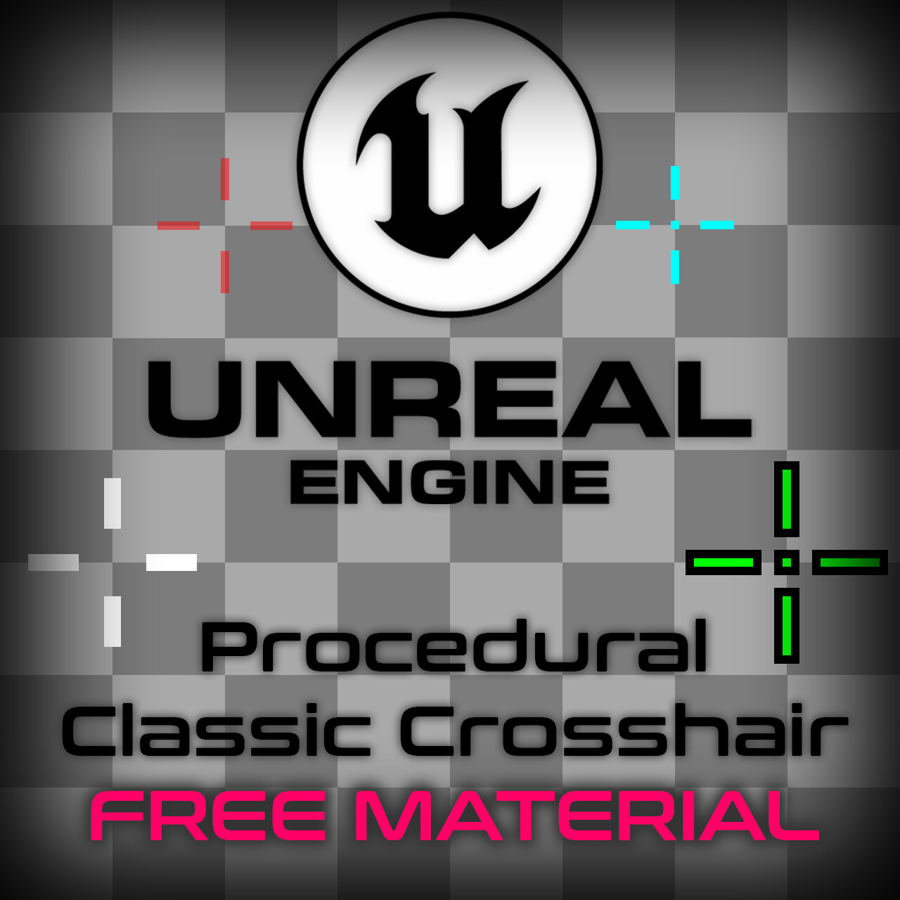 ArtStation - UE5 Procedural Classic Crosshair | Game Assets