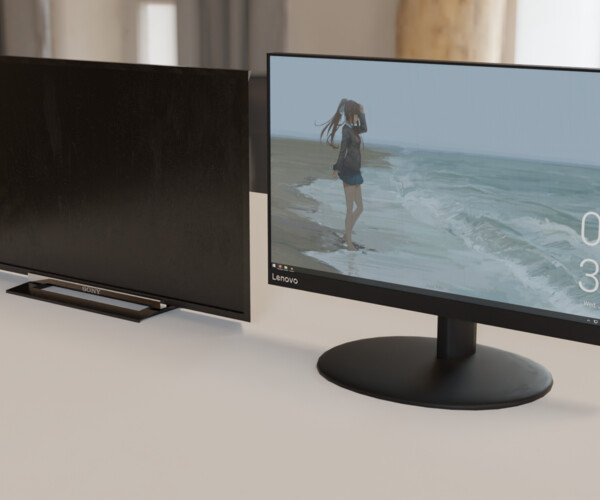 ArtStation - TV & Monitor Bundle (Lenovo & Sony) | Game Assets