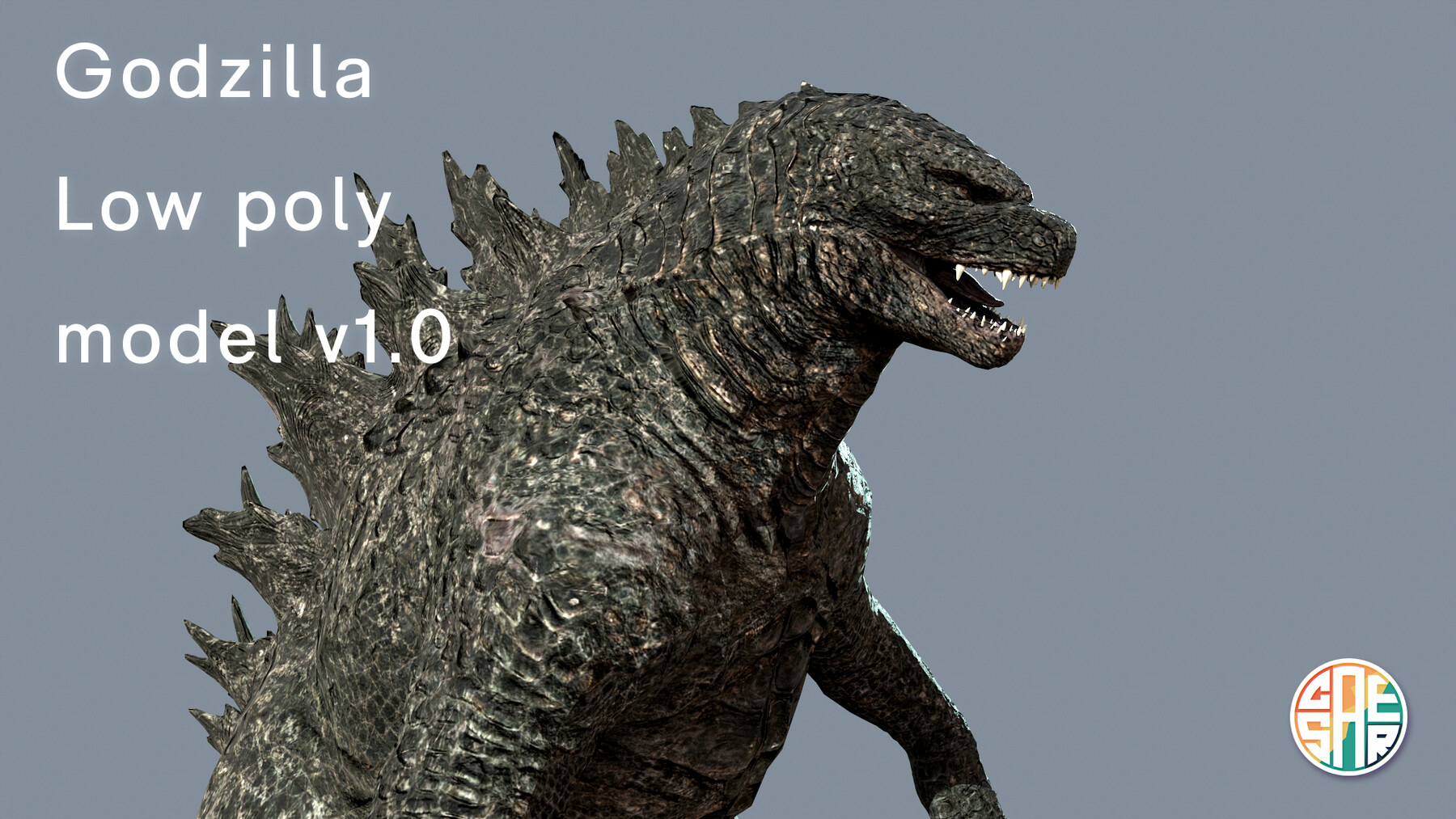 ArtStation - Godzilla low poly model v1.0 | Game Assets