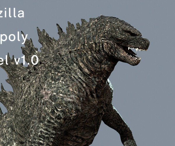 ArtStation - Godzilla low poly model v1.0 | Game Assets