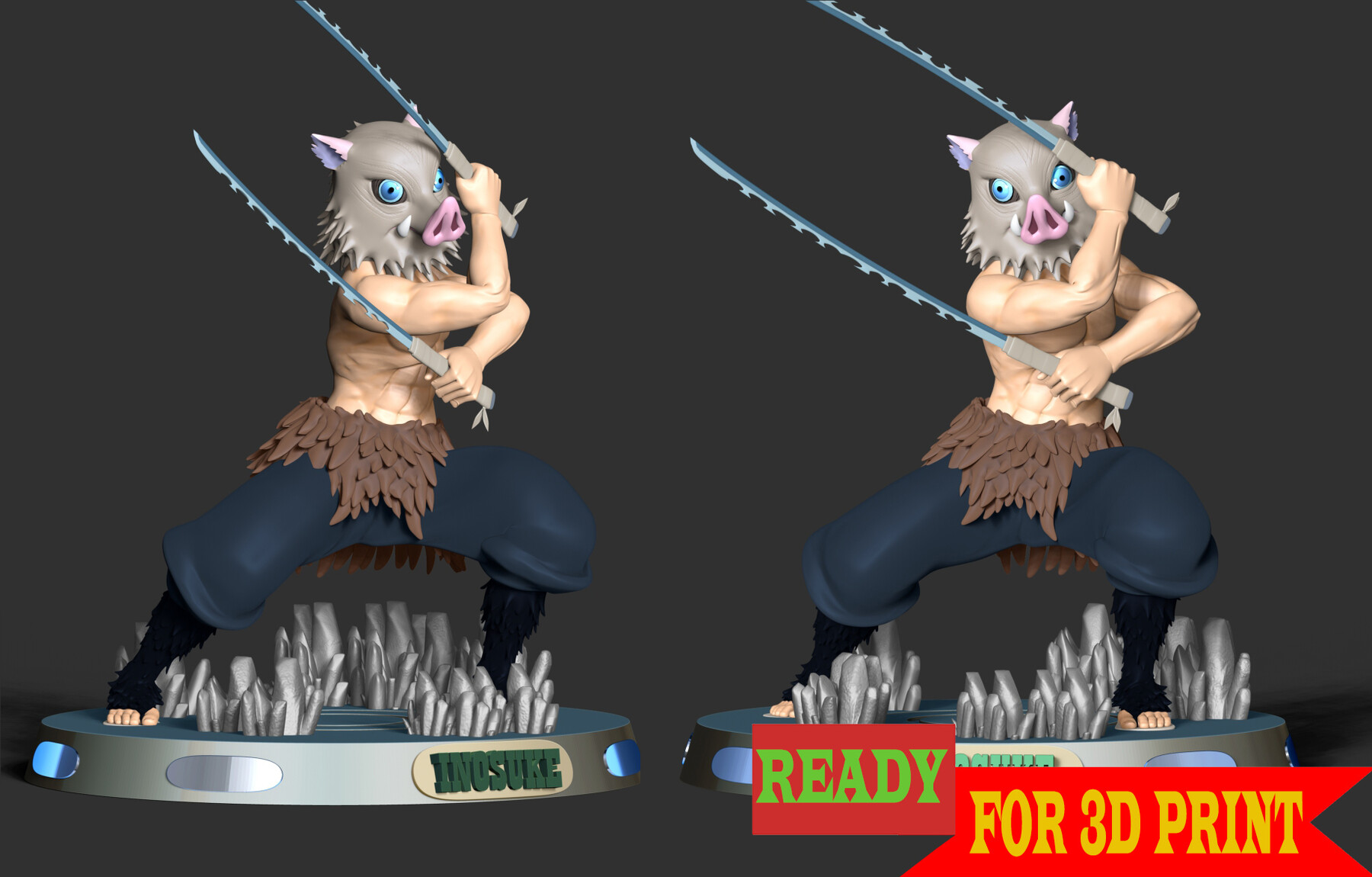 ArtStation - Inosuke Hashibira - Demon Slayer | Resources