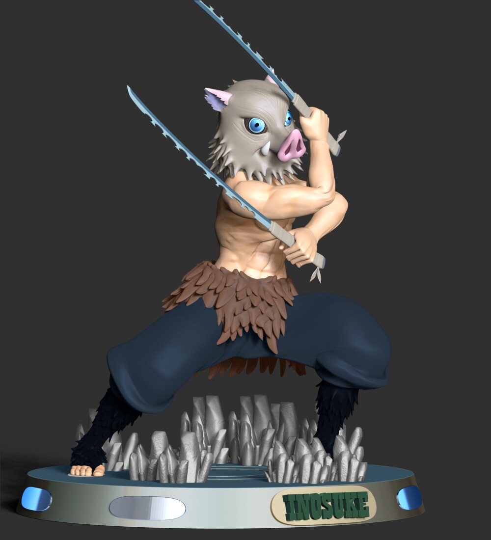 ArtStation - Inosuke Hashibira - Demon Slayer | Resources