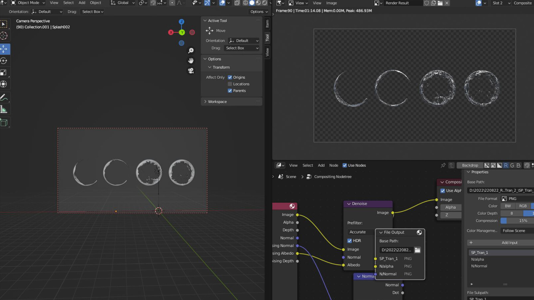 ArtStation - Water Splash Circle Animation | Resources