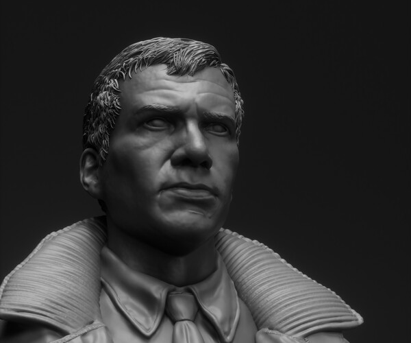 ArtStation - Harrison Ford - Rick Deckard - Blade Runner | Resources