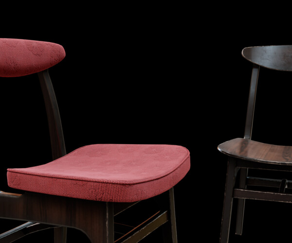 ArtStation - Soviet Chair Variant 1 Dark | Game Assets