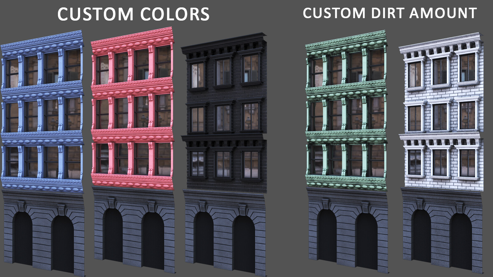 ArtStation - Facade and building PBR material bundle (SBSAR + 4k ...