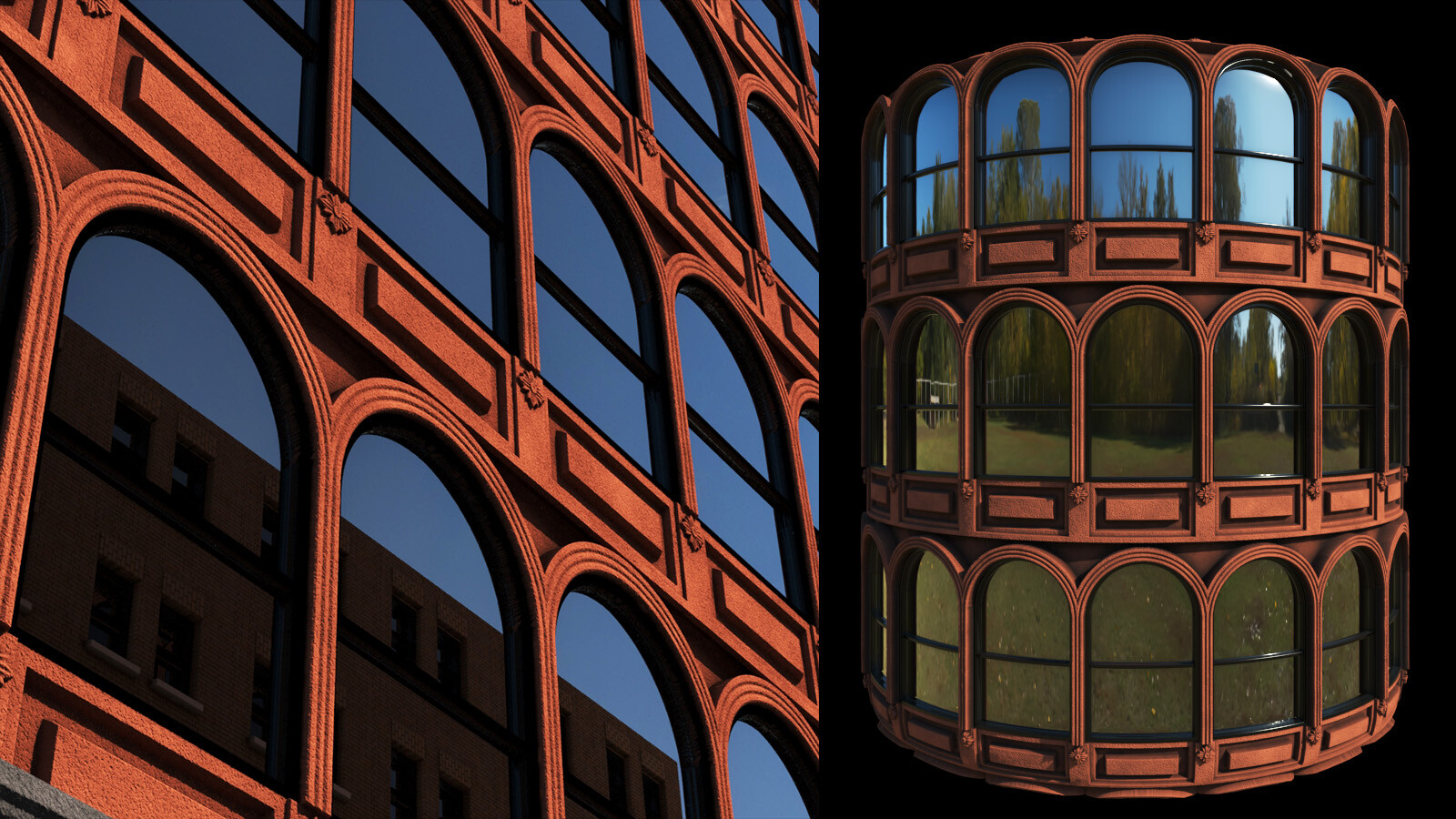 ArtStation - Facade and building PBR material bundle (SBSAR + 4k ...